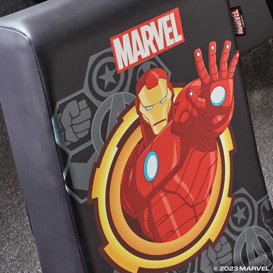 Official MARVEL™ Floor Rocker Gaming Chair for Kids - Iron Man
